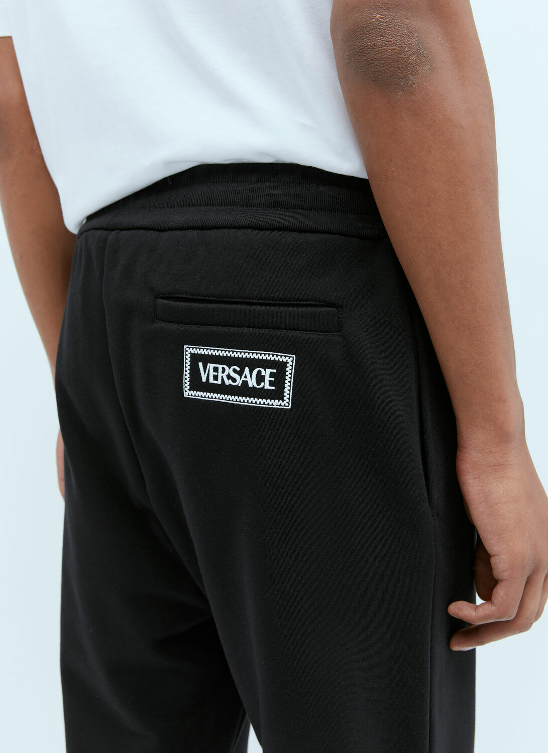 Versace Logo Embroidery Track Pants Versace