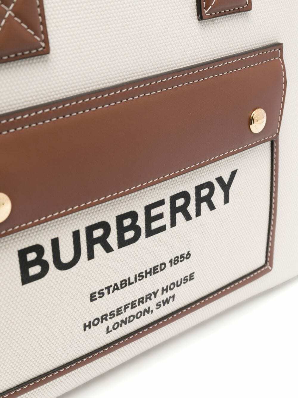 BURBERRY - Pocket Small Shopping Bag Burberry