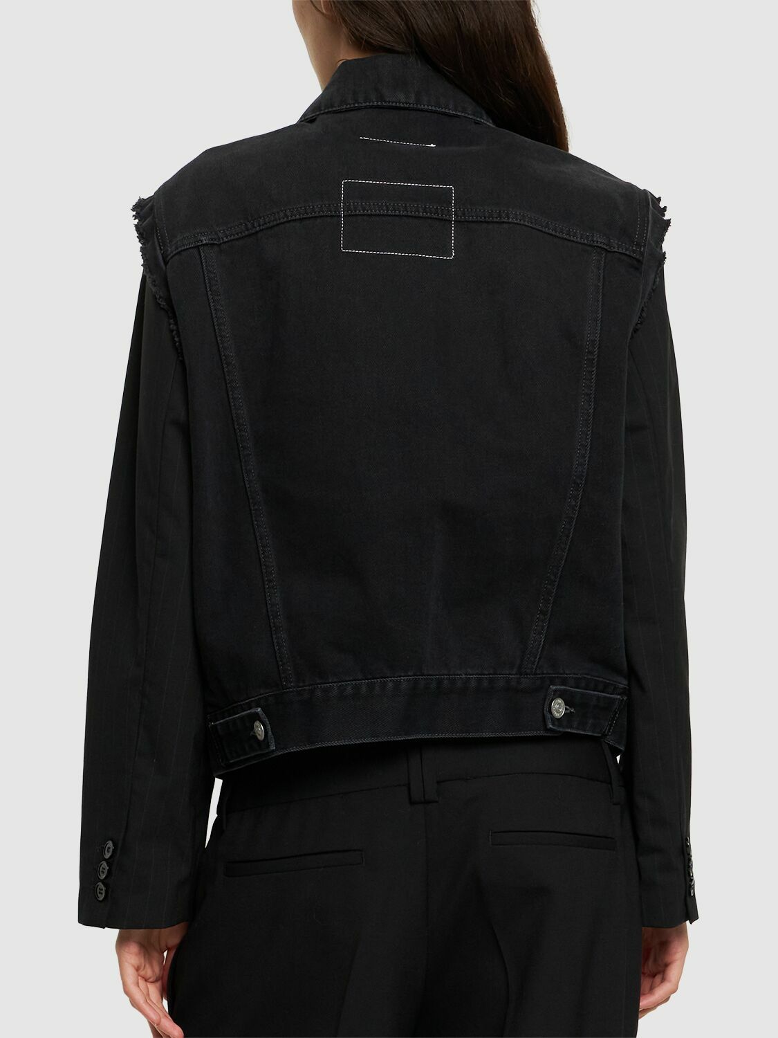MM6 MAISON MARGIELA - Denim & Wool Blend Jacket MM6 Maison Margiela