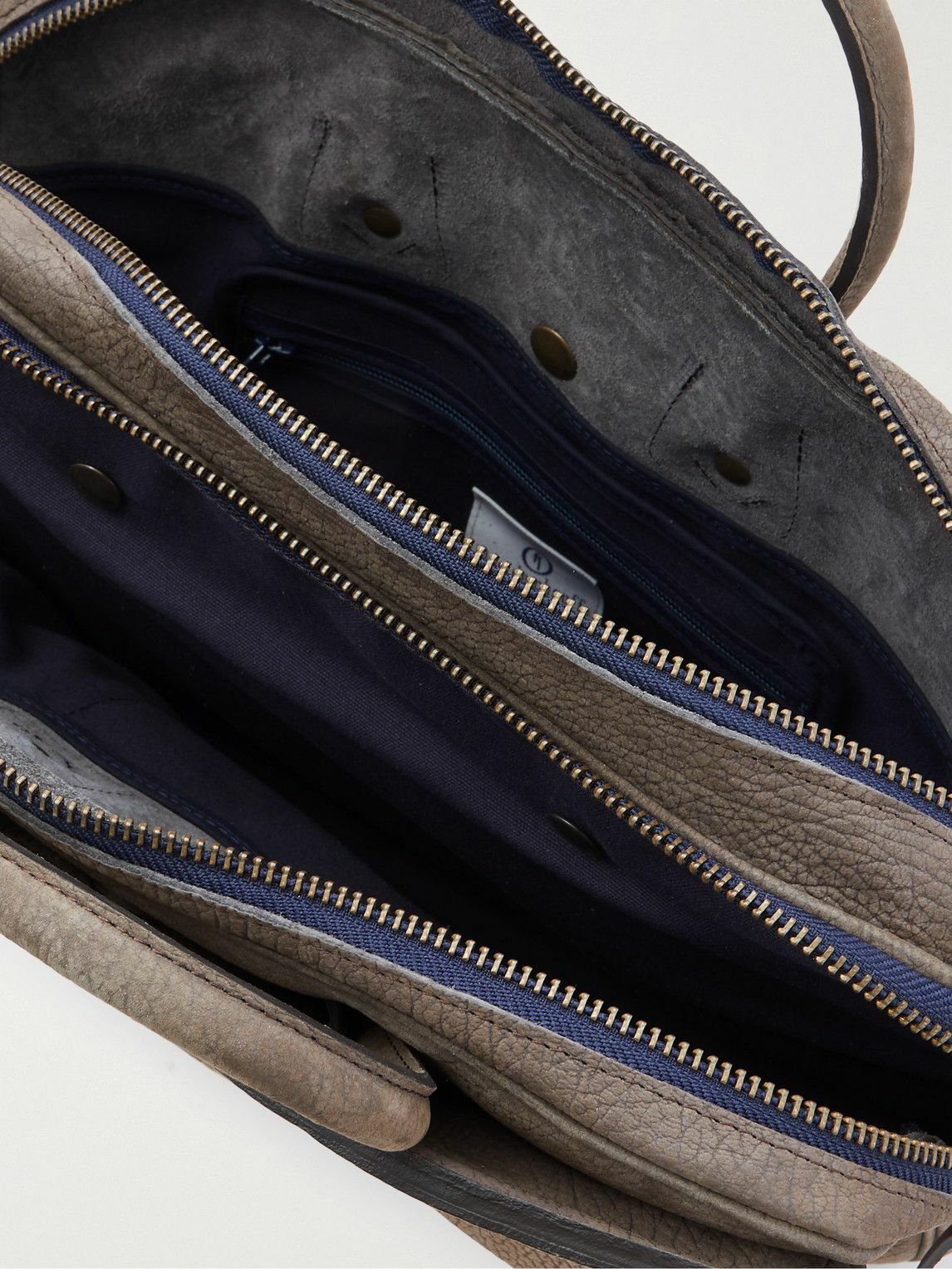 Bleu de Chauffe - Zeppo Full-Grain Nubuck Messenger Bag Bleu de Chauffe