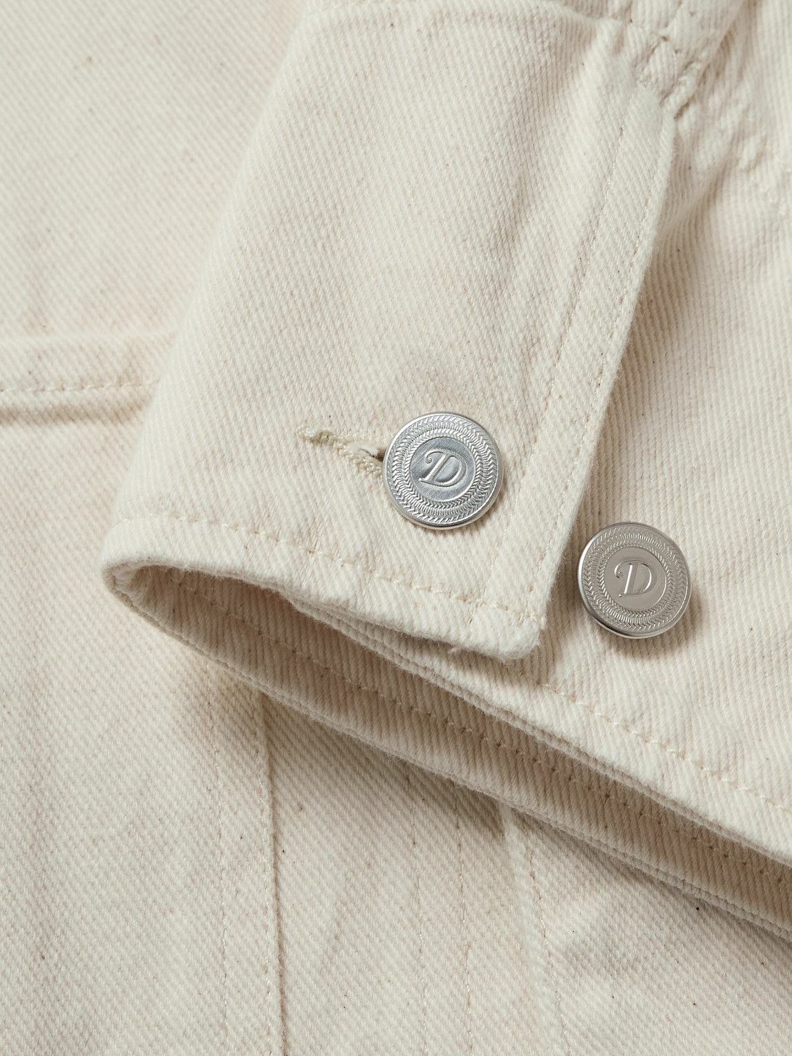 Drake's - Corduroy-Trimmed Cotton-Twill Chore Jacket - Gray Drake's