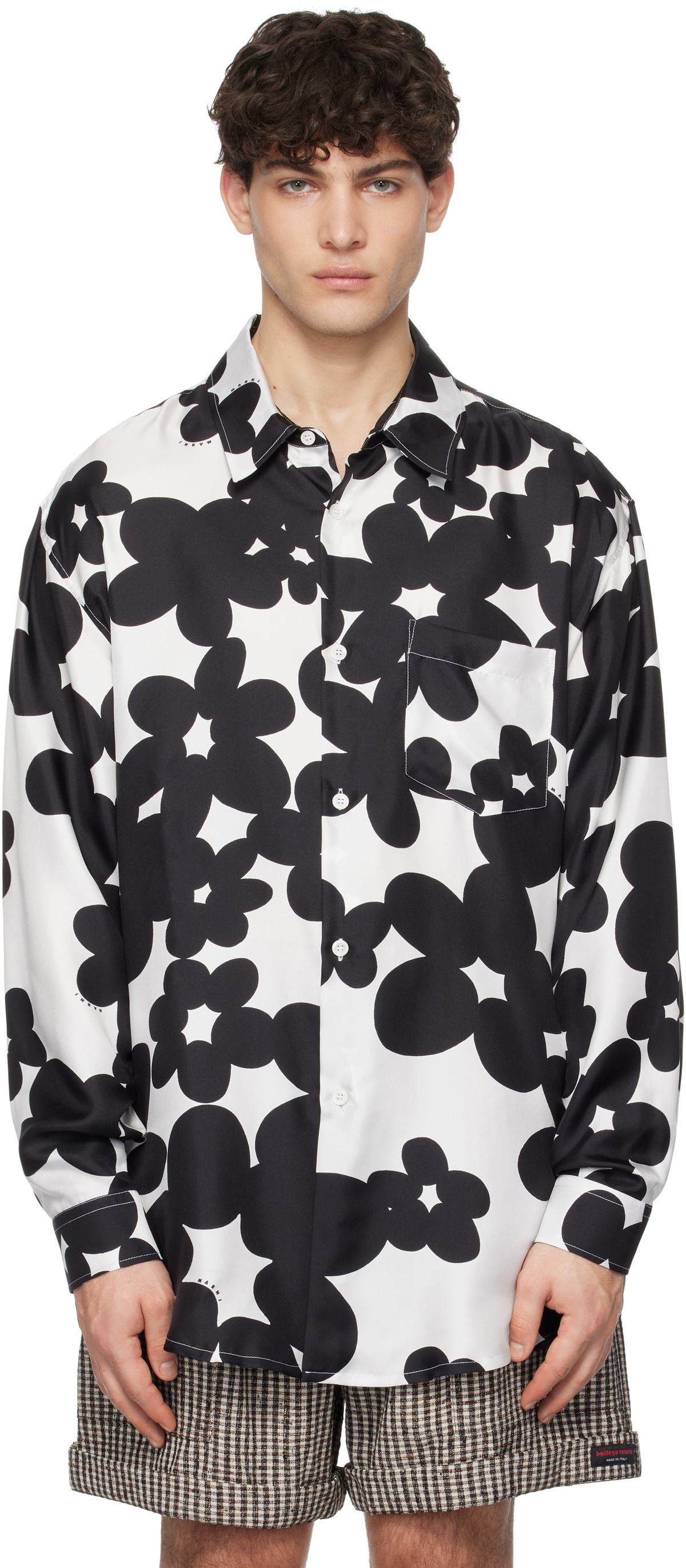 Marni Black & White Dillies Print Shirt Marni