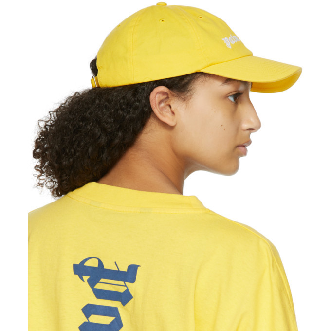 Palm Angels Yellow Classic Logo Cap Palm Angels