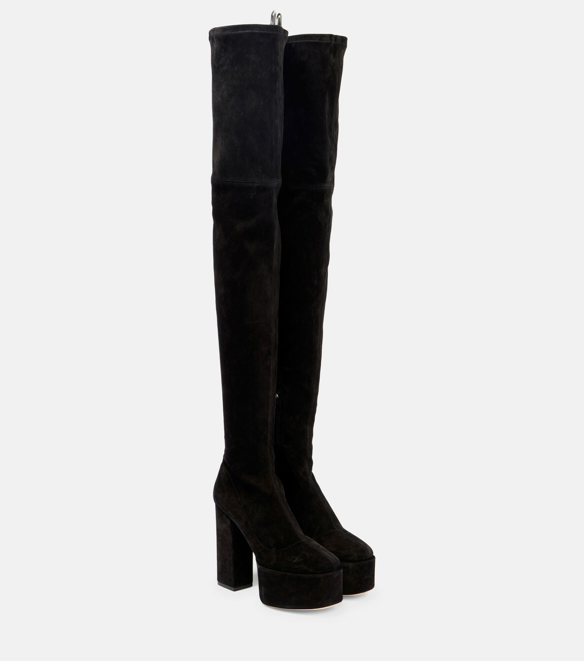 Paris Texas - Suede platform over-the-knee boots Paris Texas