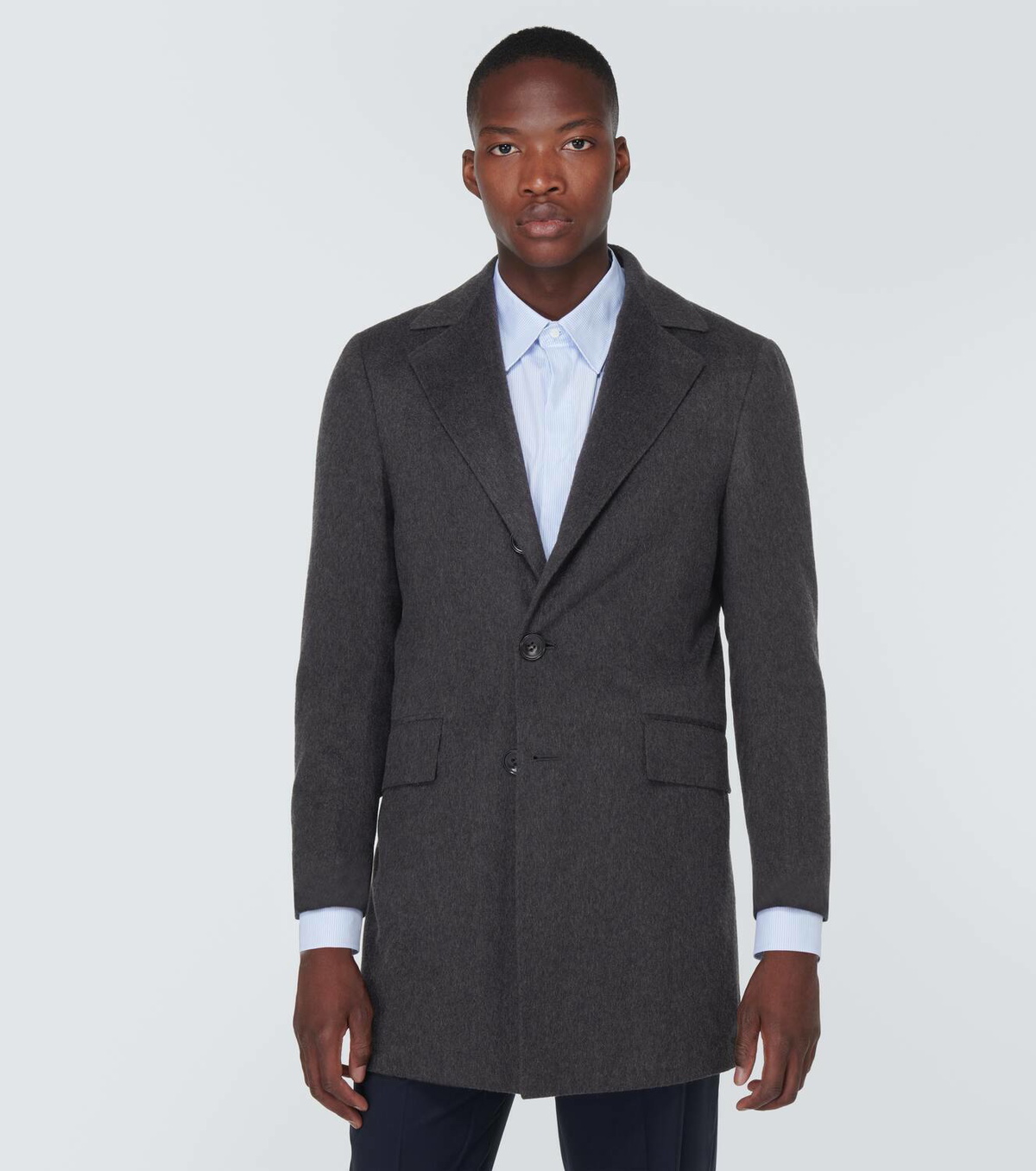 Kiton Single-breasted cashmere coat Kiton