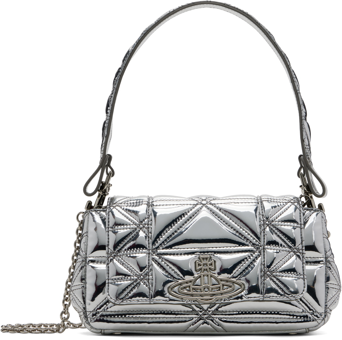 Vivienne Westwood Silver Medium Hazel Bag Vivienne Westwood