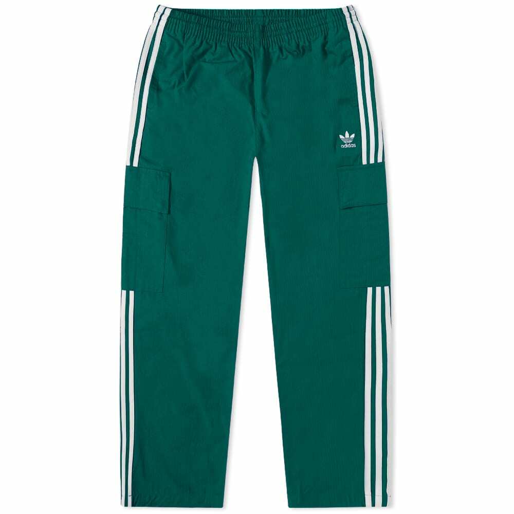 Adidas Men's 3 Stripe Cargo Pant in Collegiate Green adidas
