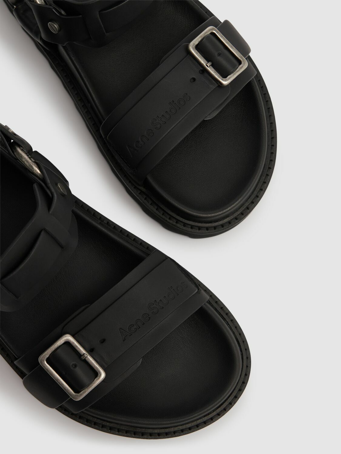 ACNE STUDIOS 30mm Leather Buckle Strap Sandals Acne Studios