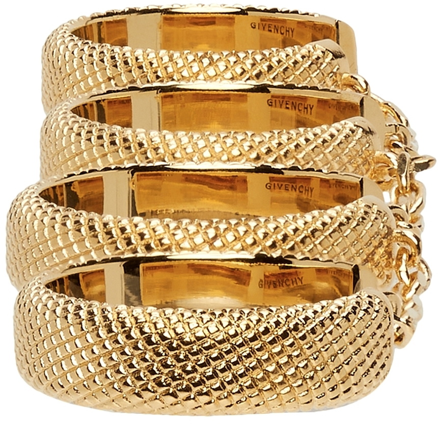 Givenchy Gold Lock Ring Givenchy