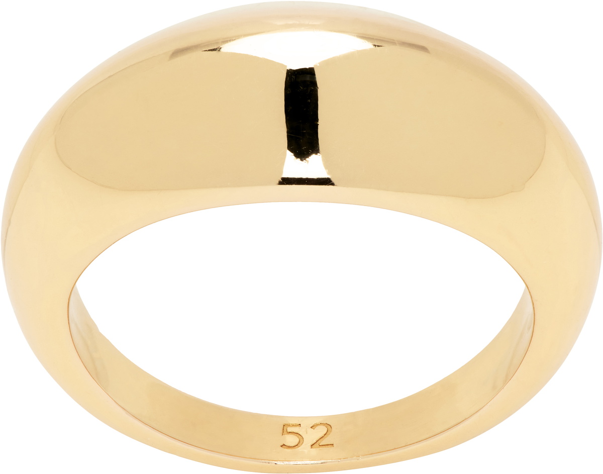 LEMAIRE Gold Chunky Drop Ring Lemaire