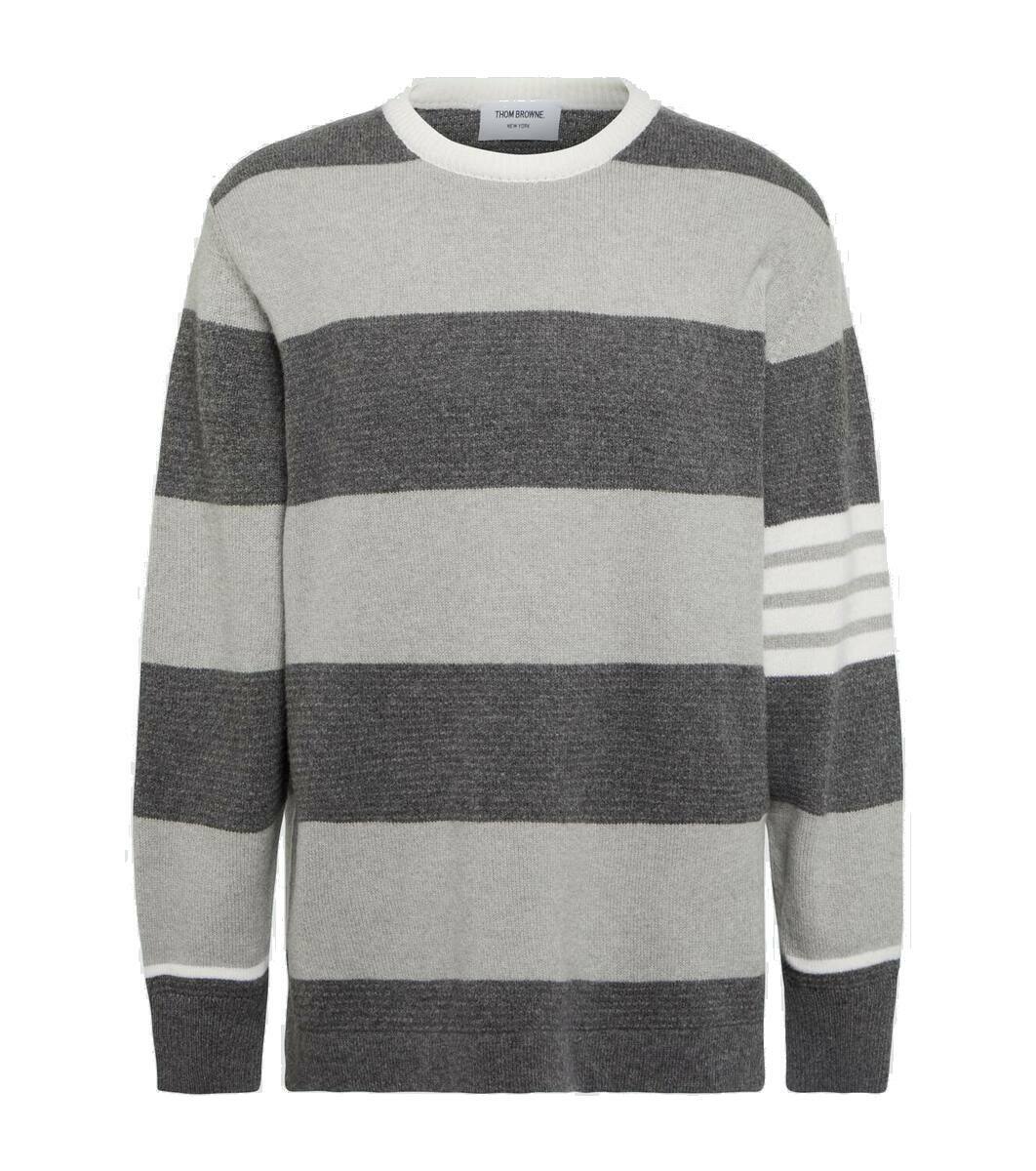 Thom Browne Rugby striped merino wool sweater Thom Browne