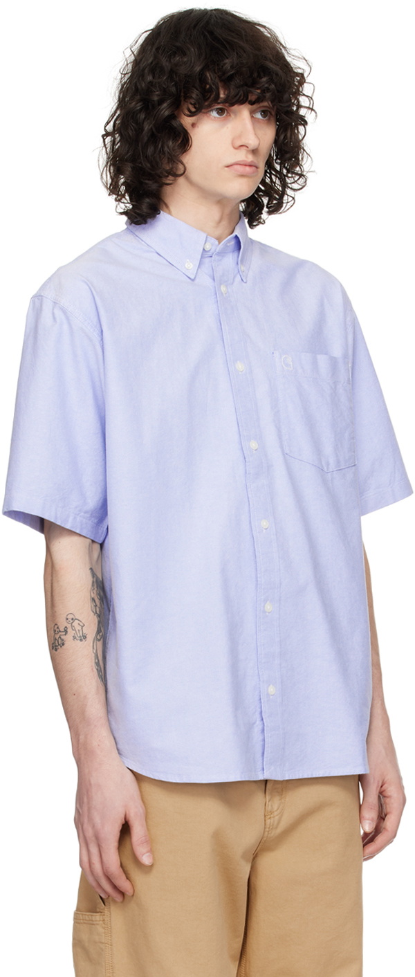 Carhartt Work In Progress Blue Braxton Shirt Carhartt WIP