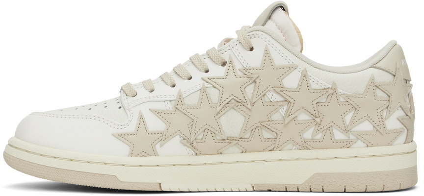 AMIRI Beige & White Stars Low Sneakers Amiri