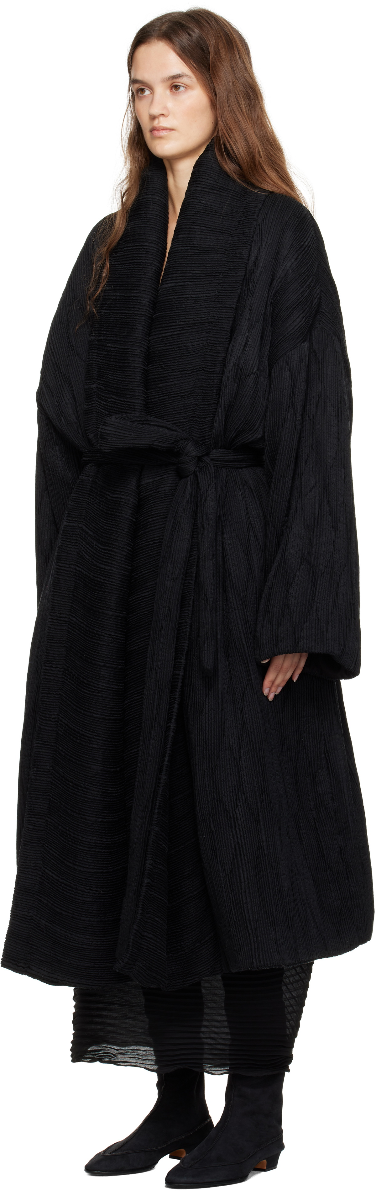 The Row Black Moorea Coat The Row