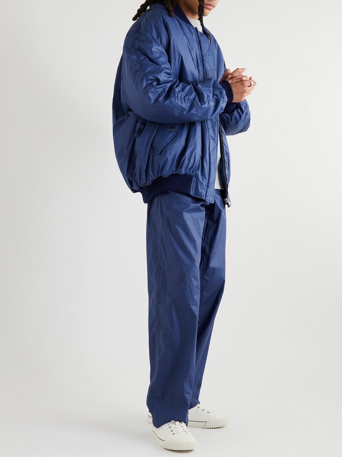 Isabel Marant - Kyam Padded Cotton Bomber Jacket - Blue Isabel Marant