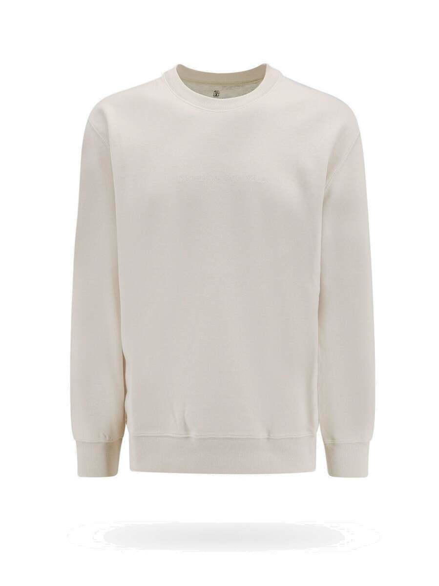 Brunello Cucinelli Sweatshirt Beige Mens Brunello Cucinelli