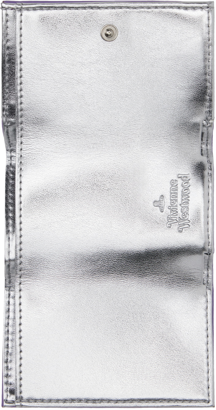 Vivienne Westwood Purple Re-Vegan Envelope Billfold Wallet Vivienne ...