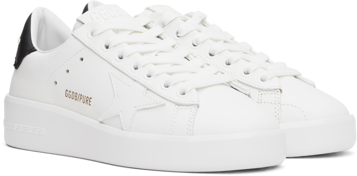 Golden Goose White Purestar Sneakers Golden Goose Deluxe Brand