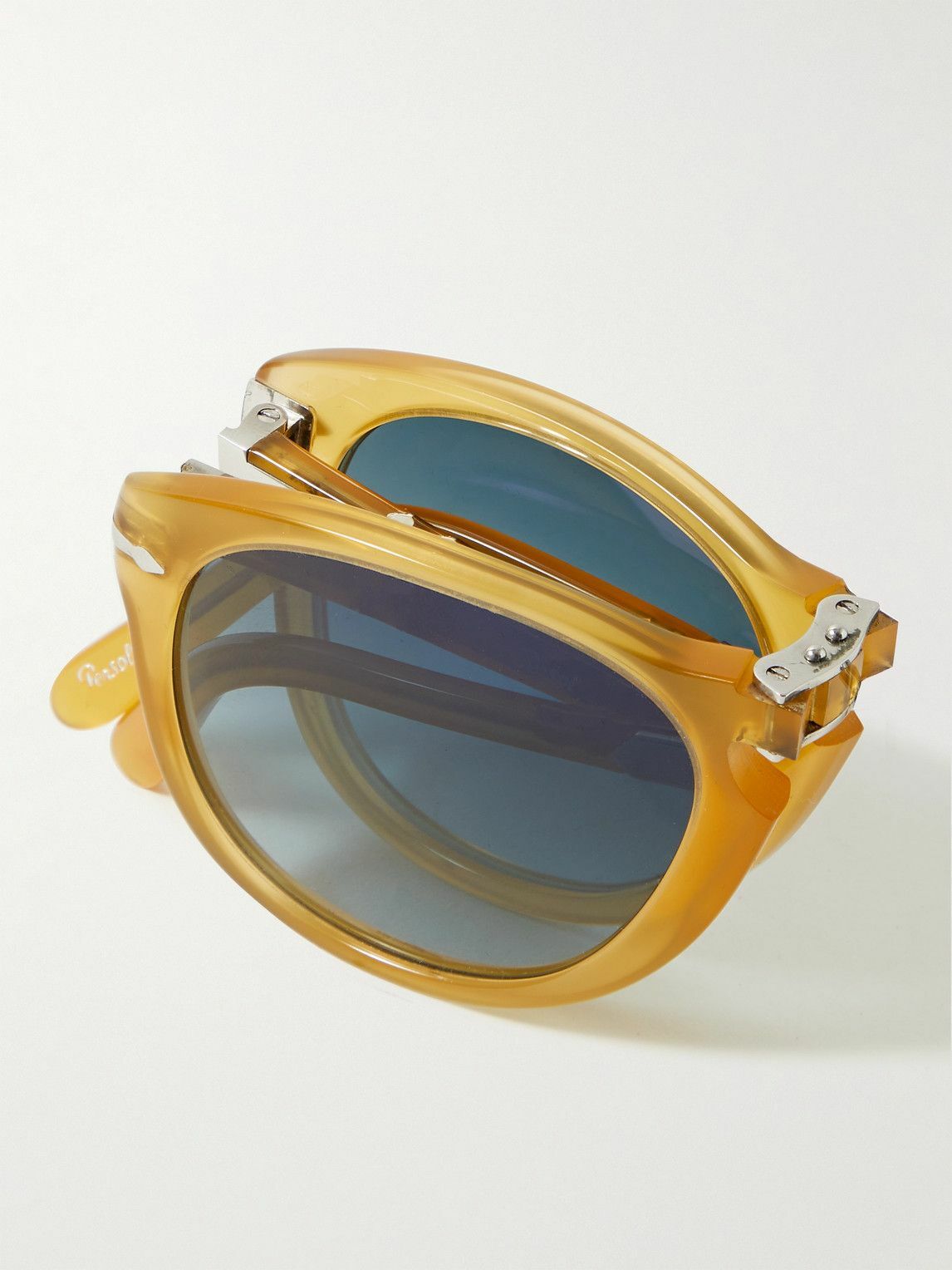 Persol - Round-Frame Folding Acetate Sunglasses Persol