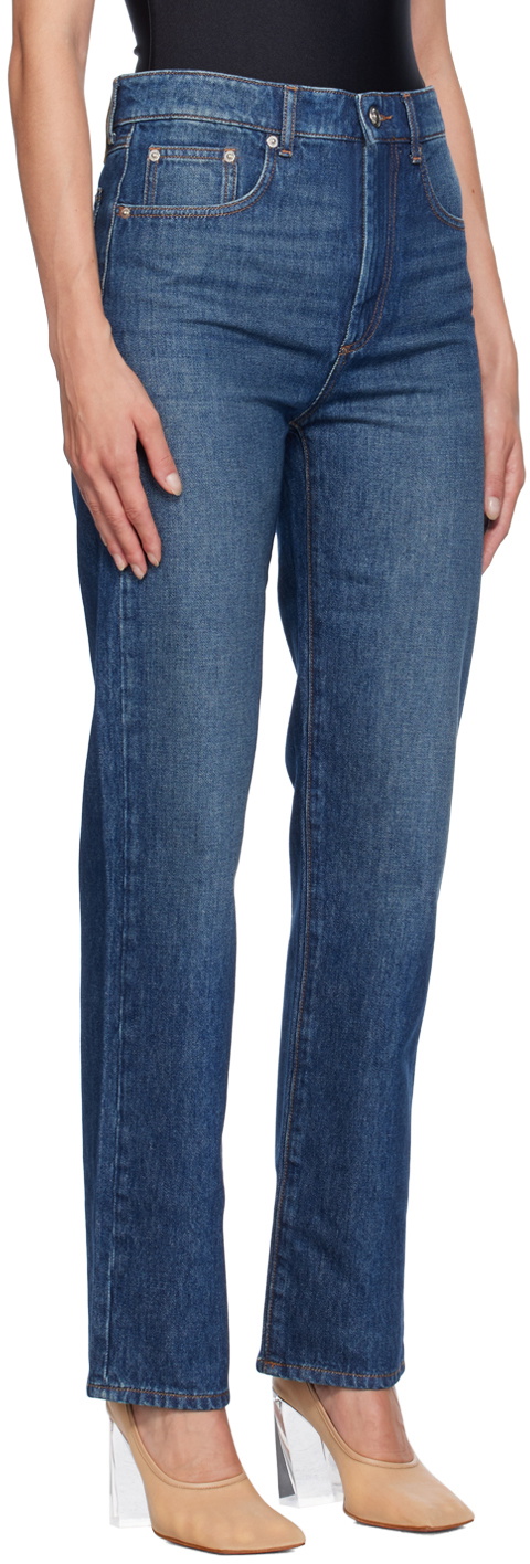 Sportmax Blue Low-Rise 5-Pocket Jeans Sportmax