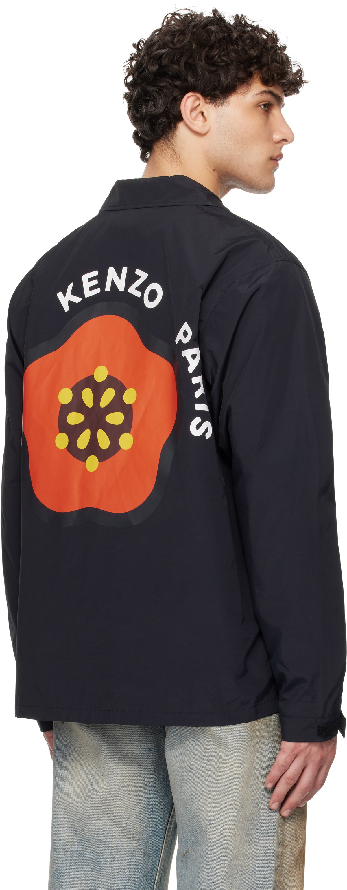 Kenzo Black Kenzo Paris Pop Light Coach Jacket Kenzo
