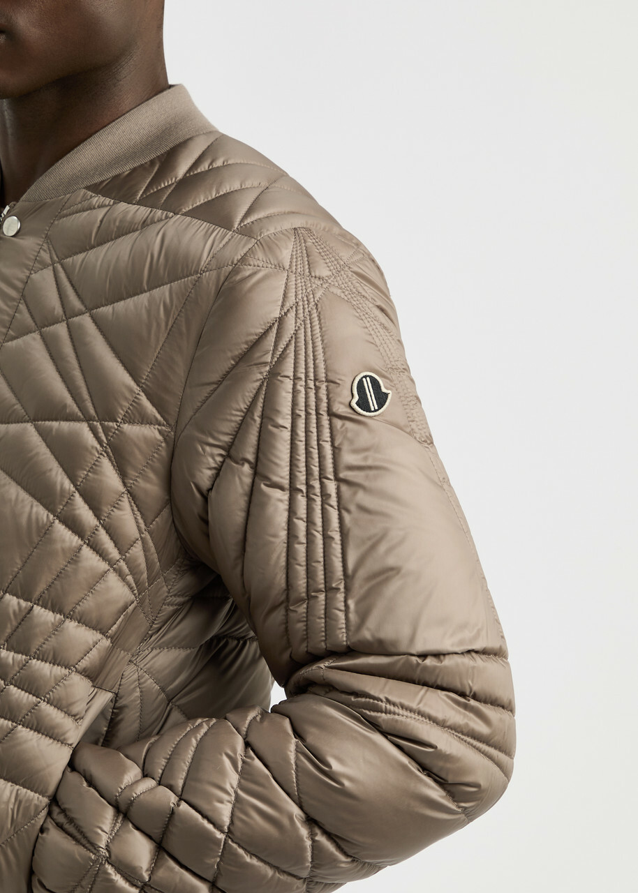 Rick Owens X Moncler Megapenta Flight Quilted Shell Jacket Taupe Rick Owens