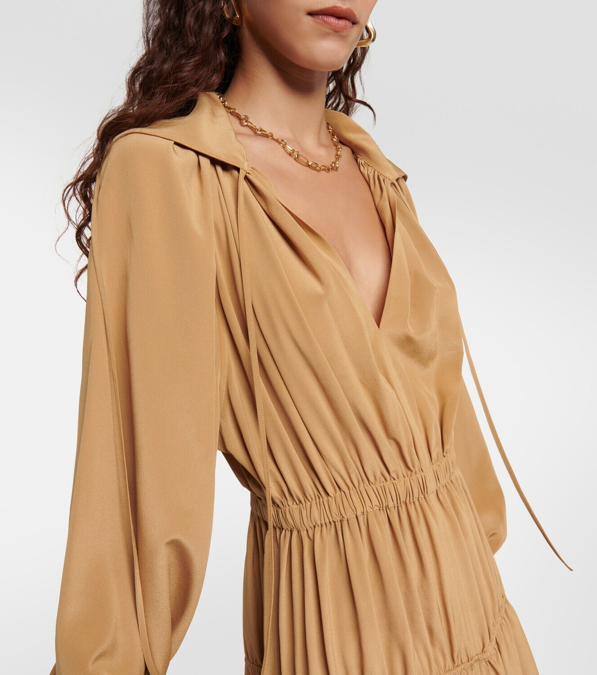 Joseph Dryden silk crêpe de soie midi dress Joseph