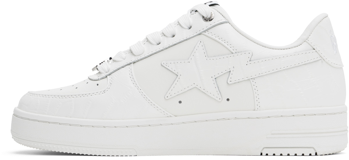 BAPE White 'BAPE' STA #3 Sneakers
