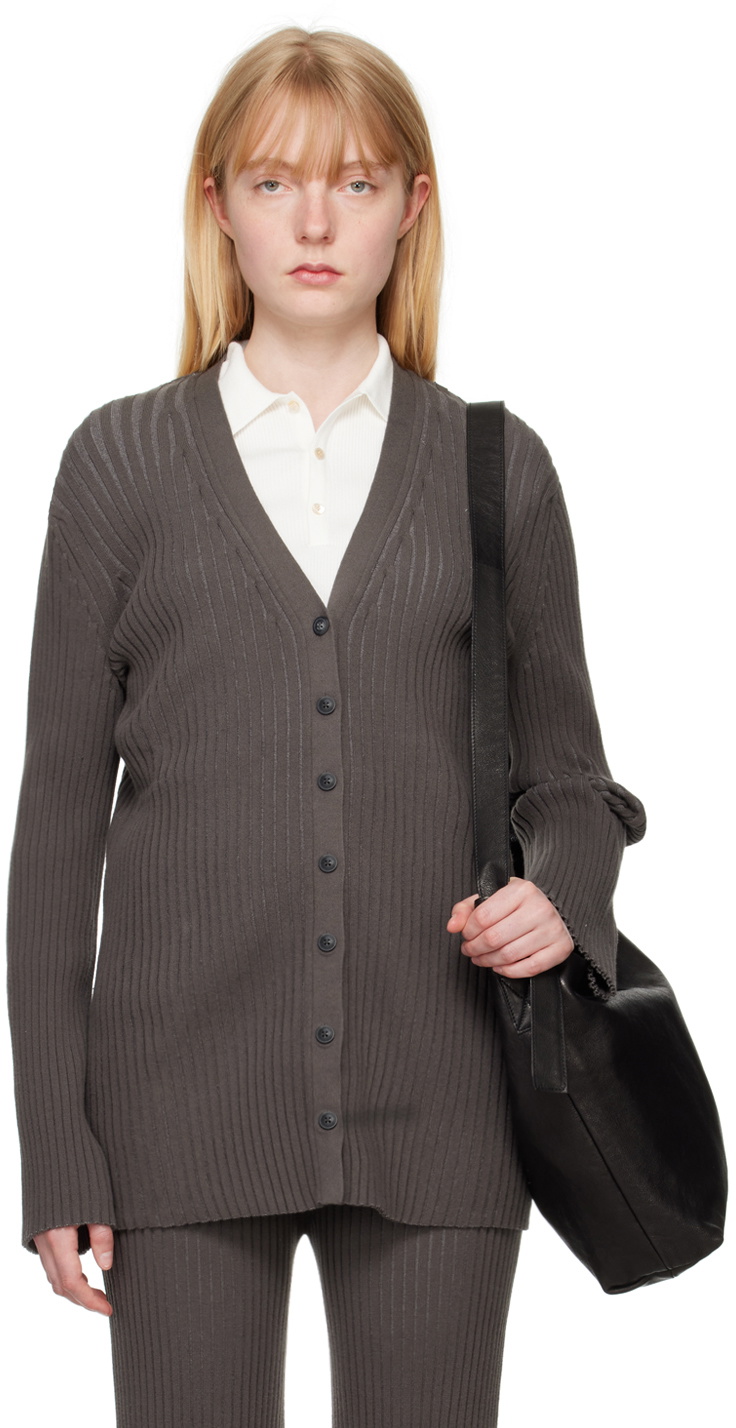 Lauren Manoogian Gray Column Cardigan Lauren Manoogian