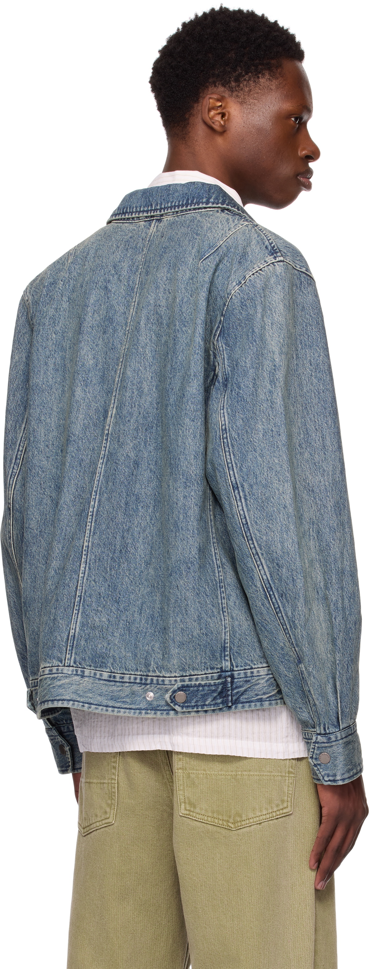 rag & bone Blue Simon Garage Denim Jacket Rag and Bone