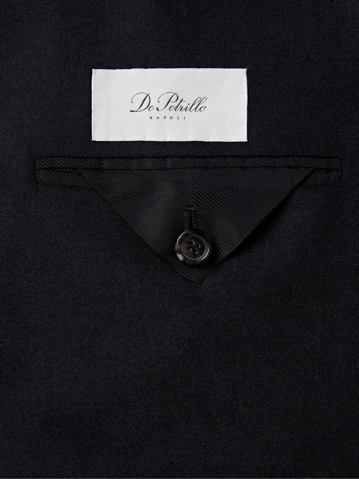 De Petrillo - Unstructured Wool-Blend Twill Suit Jacket - Blue De Petrillo