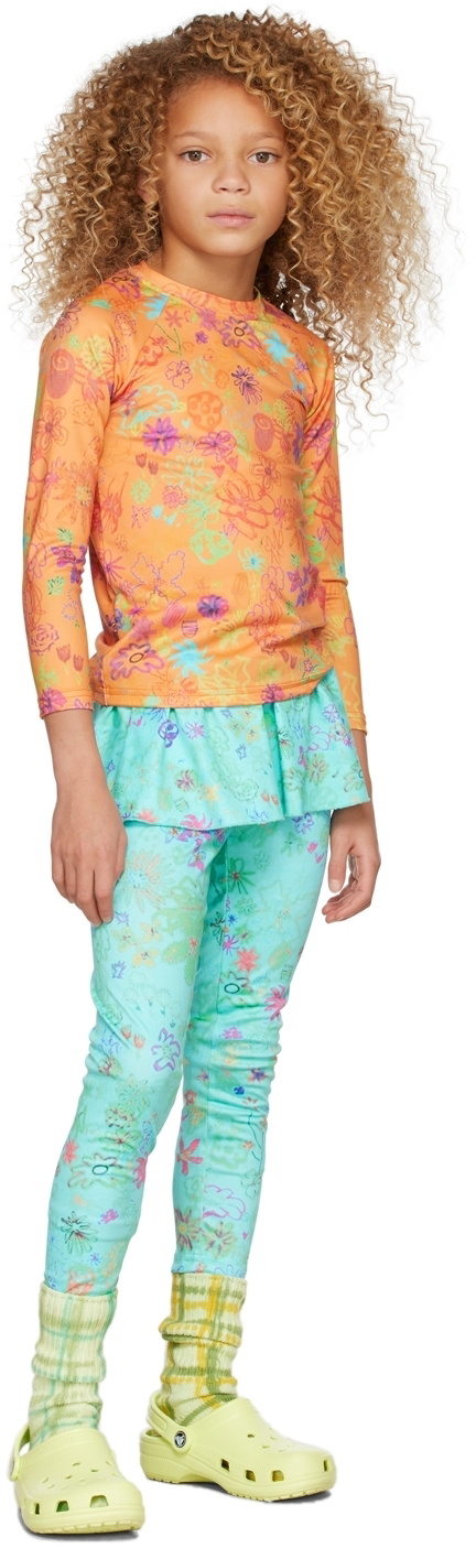 Collina Strada SSENSE Exclusive Kids Blue Ruffle Trousers Collina Strada