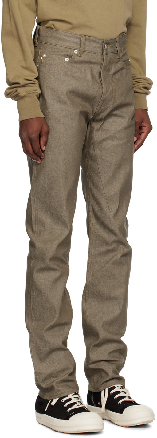 Rick Owens DRKSHDW Khaki Detroit Jeans Rick Owens Drkshdw
