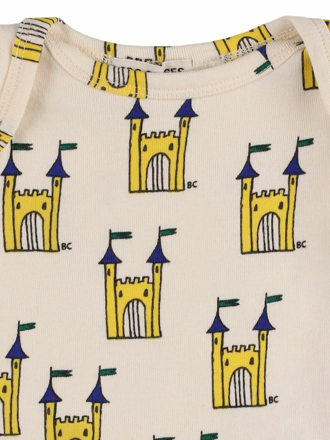 BOBO CHOSES Castle Print Organic Cotton Bodysuit Bobo Choses