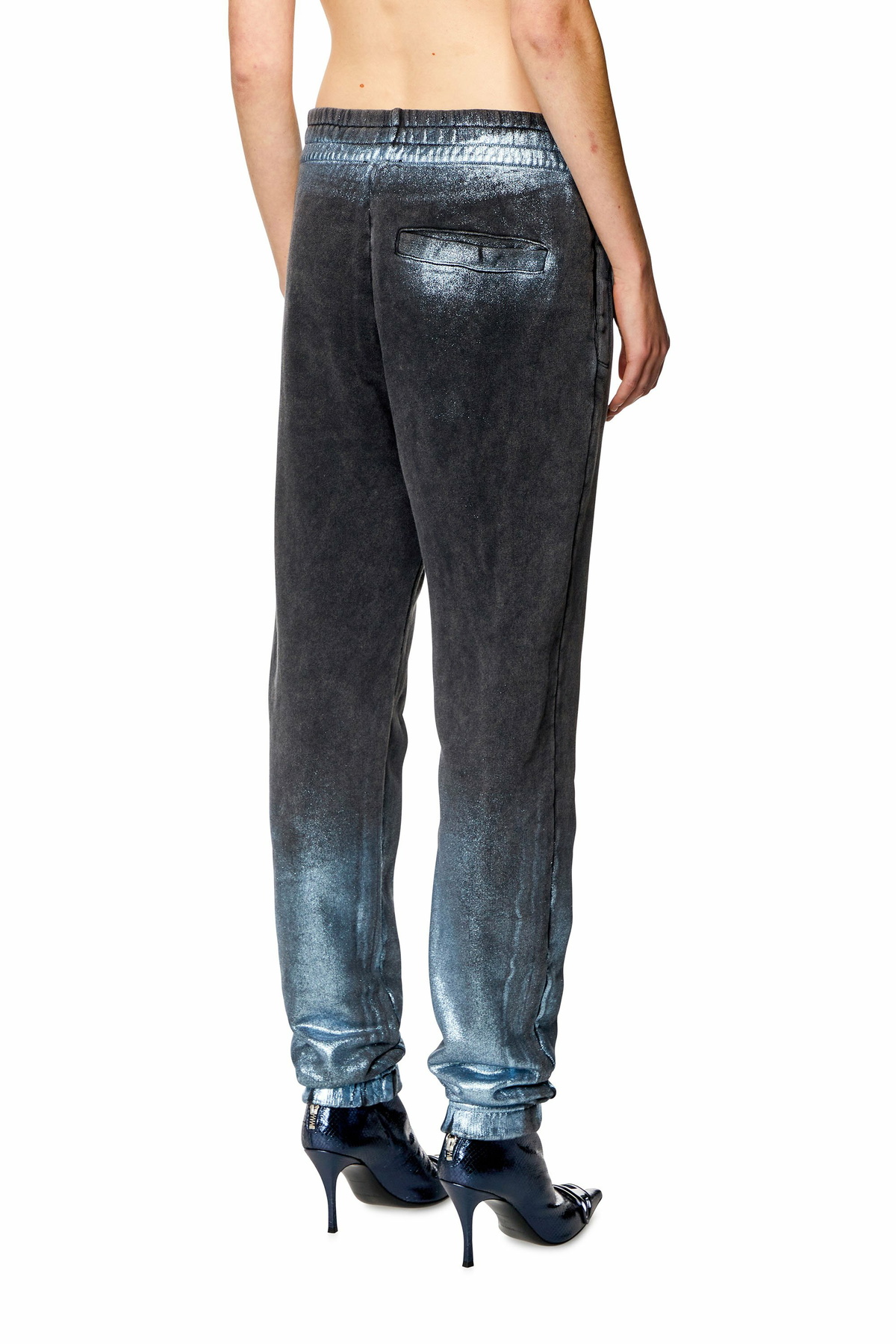 Diesel Faded metallic sweatpants - Pants Womens in Multicolor Diesel