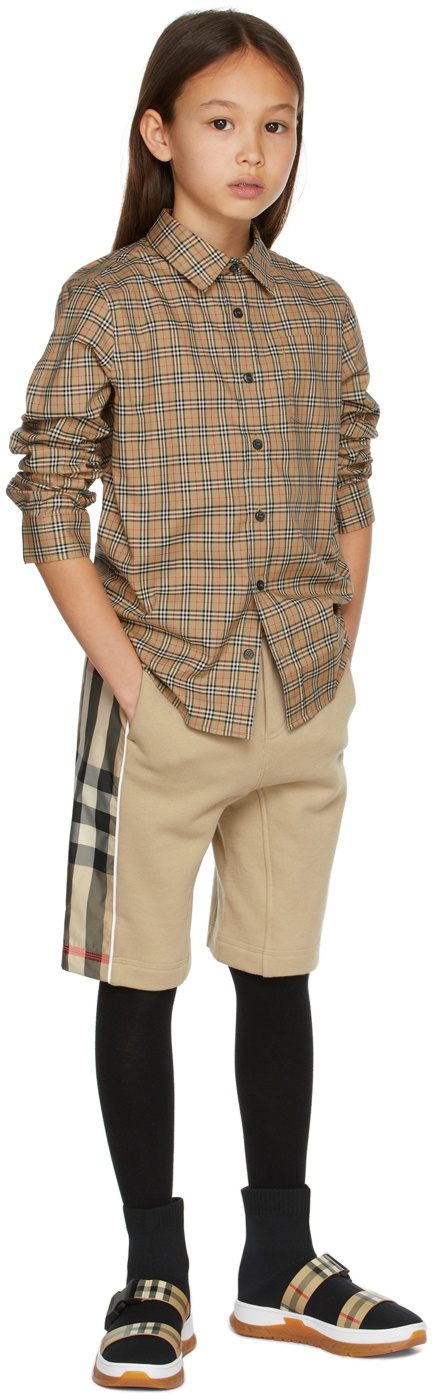 Burberry Kids Beige Vintage Check Shirt Burberry