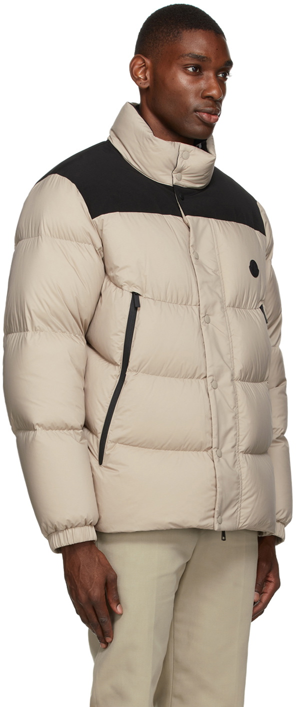 Moncler Beige & Black Timsit Jacket Moncler