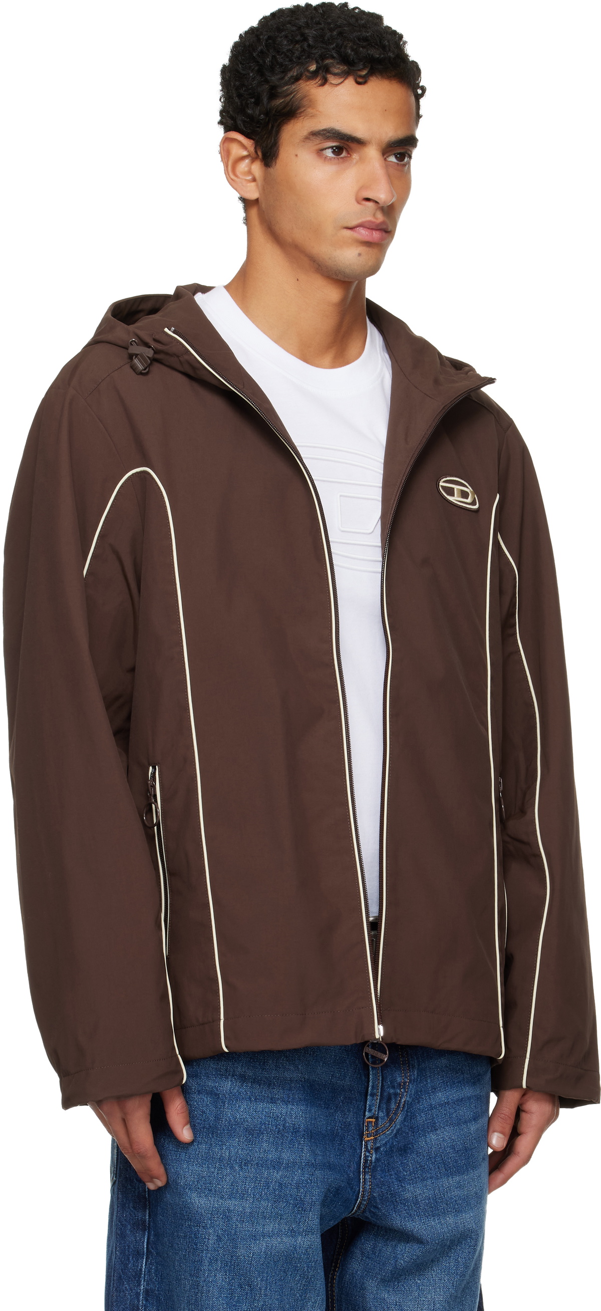 Diesel Brown J-Hives Jacket Diesel