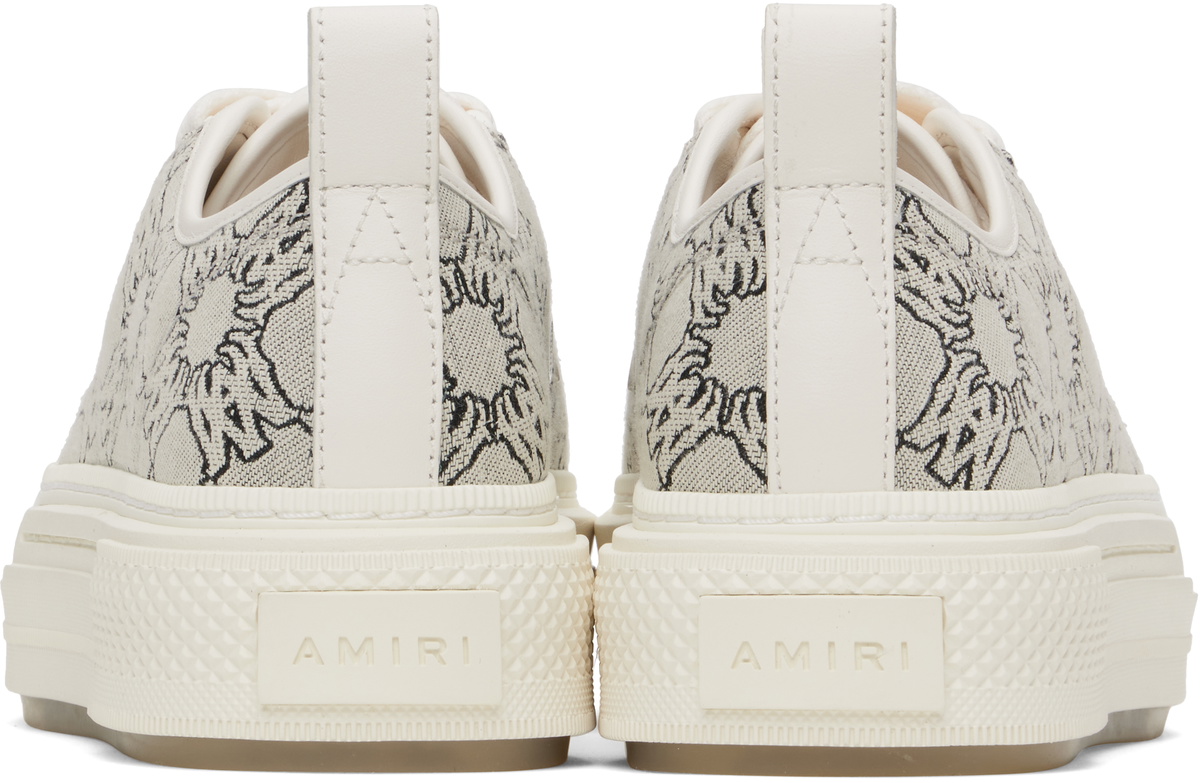 AMIRI Gray MA Quad Jacquard Court Low Sneakers Amiri