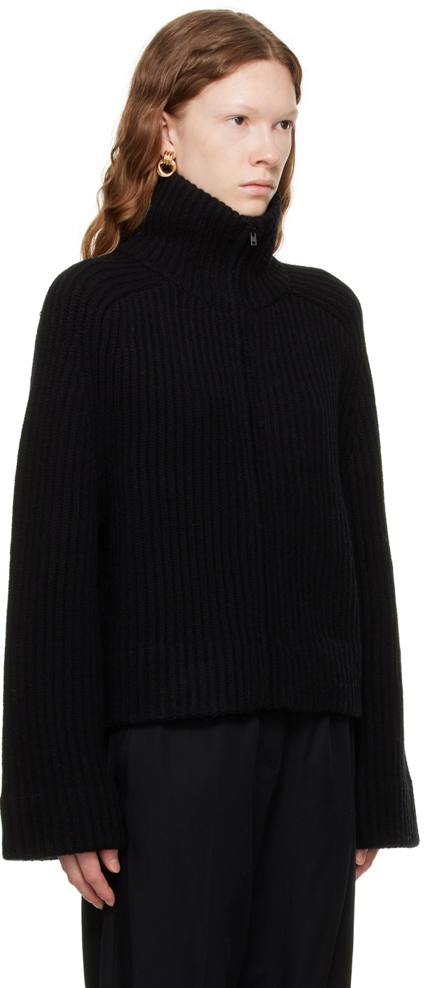 Joseph Black Zip Sweater Joseph