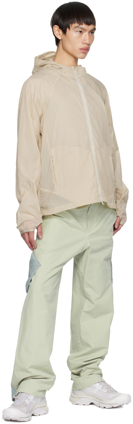 Post Archive Faction (PAF) Beige Zip Hoodie Post Archive Faction