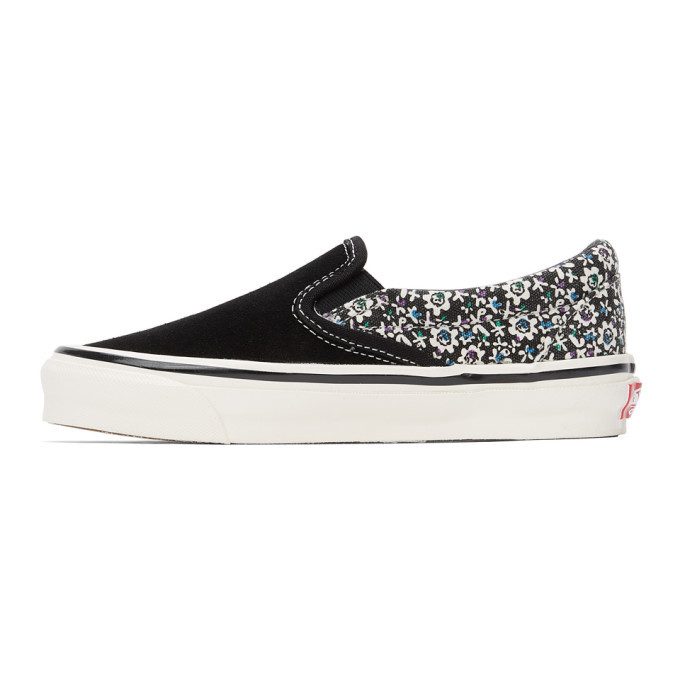 Vans Black Micro Daisy OG Classic Slip-On LX Sneakers Vans