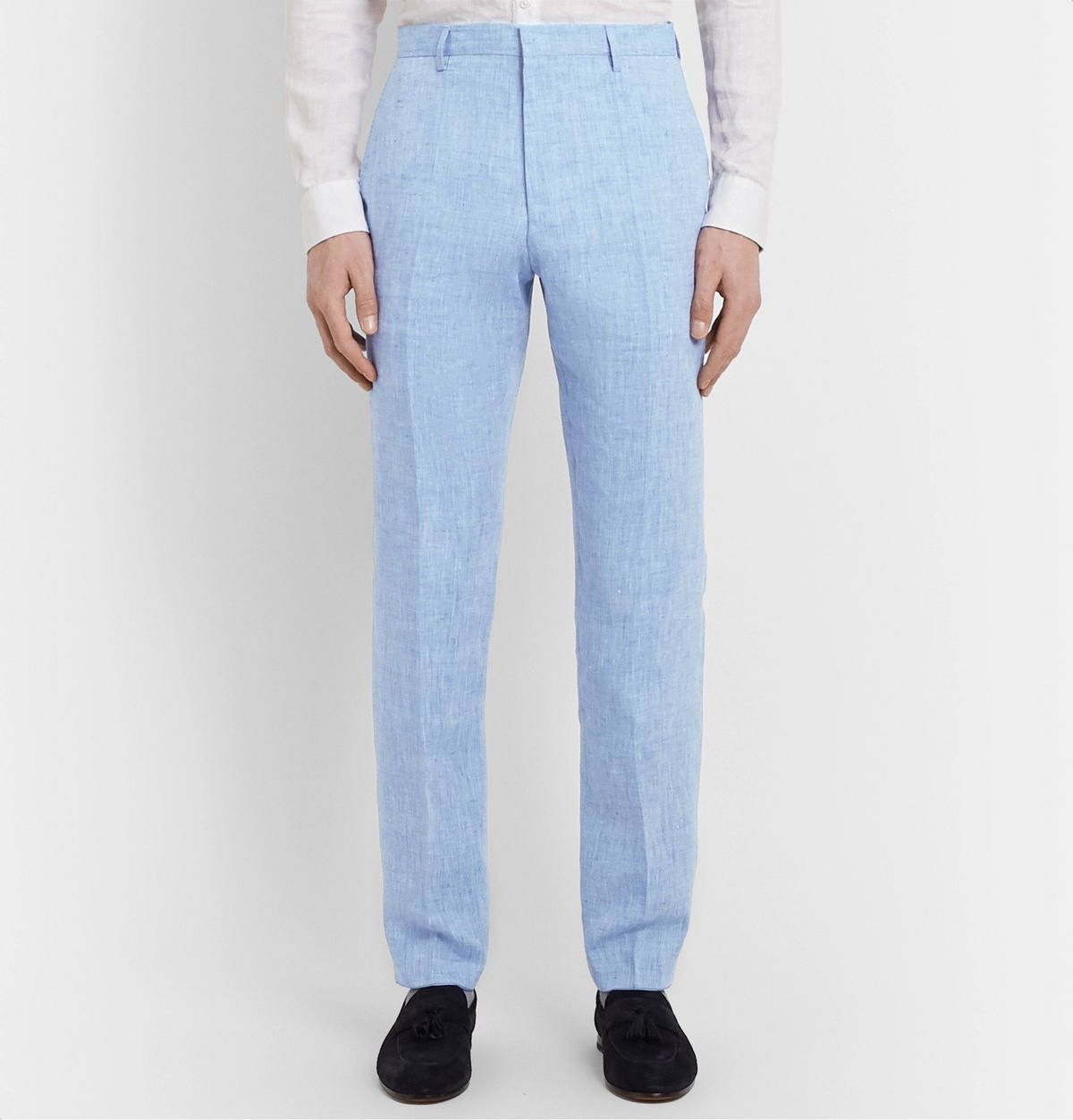 Hugo Boss - Helford Gander Slim-Fit Linen Suit - Blue Hugo Boss