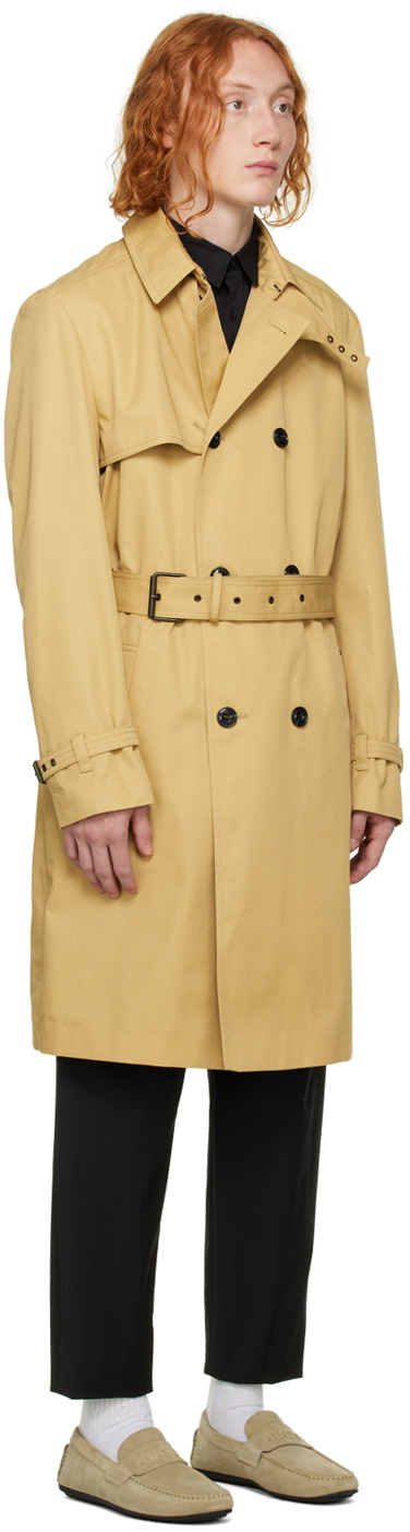 Hugo Beige Maluks Trench Coat Hugo Boss