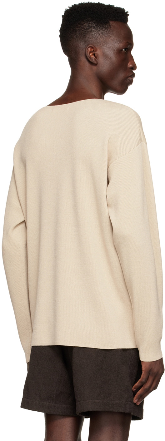 AURALEE Beige Wool Sweater Auralee