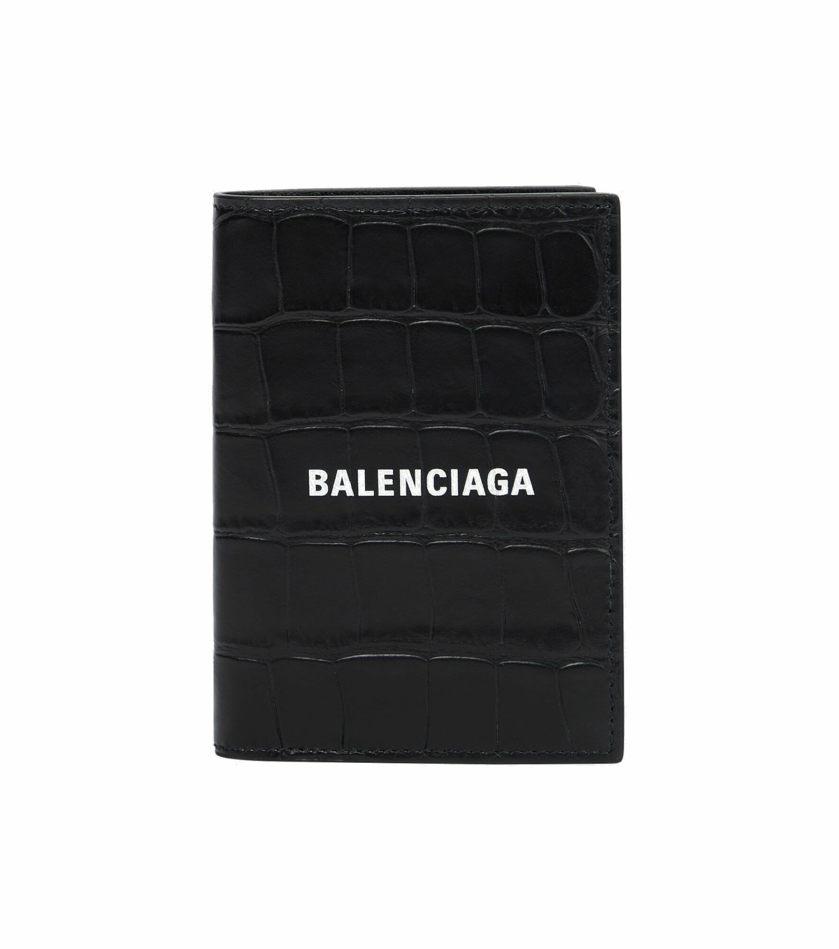 Balenciaga - Cash leather wallet with logo Balenciaga