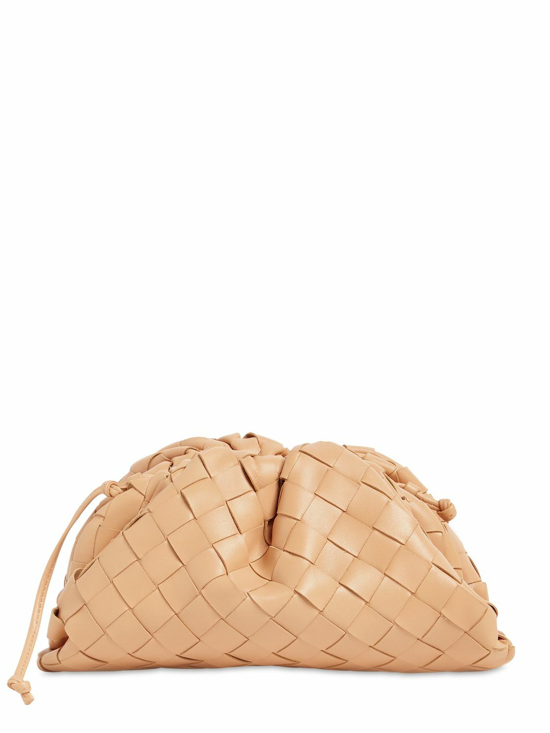 BOTTEGA VENETA - Mini Pouch Intreccio Leather Clutch Bottega Veneta