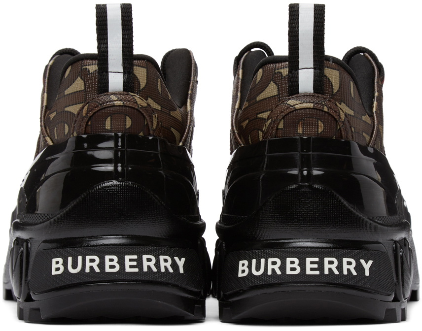 Burberry Brown E-Canvas Monogram Arthur Sneakers Burberry
