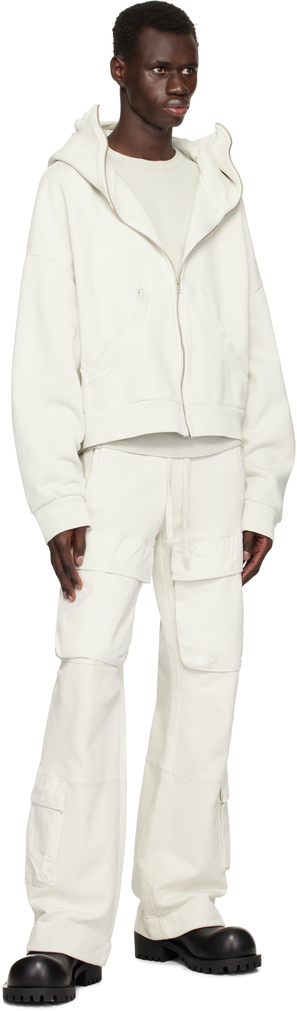 Entire Studios Off-White Full Zip Hoodie Entire Studios