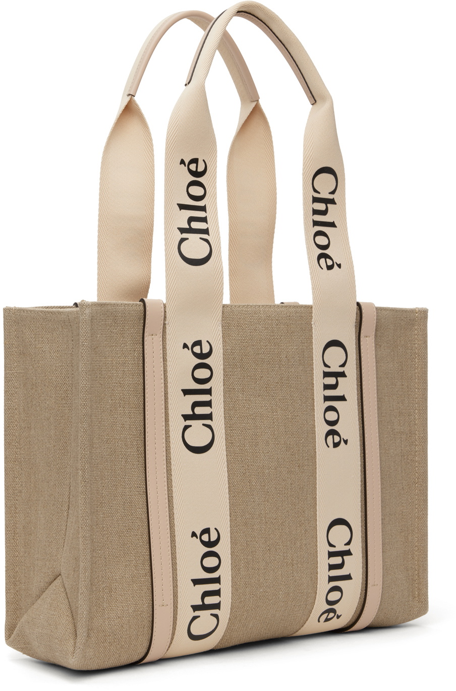 Chloé Beige Medium Woody Tote Chloe